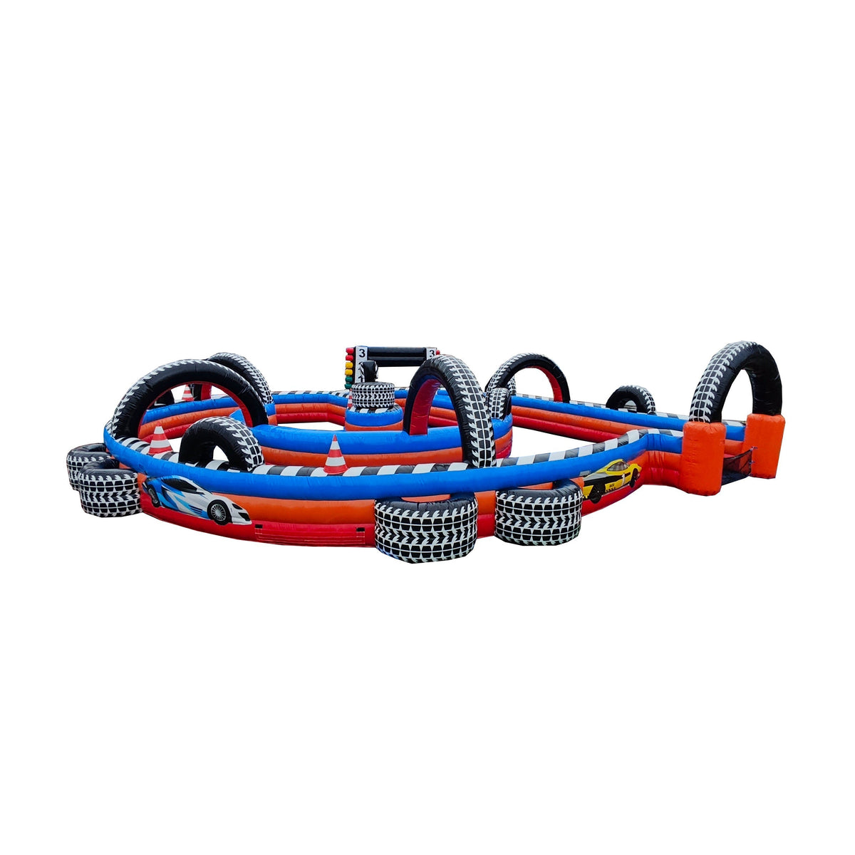 Turbo 1000 Inflatable Race Track – Where Speed Meets Fun!
