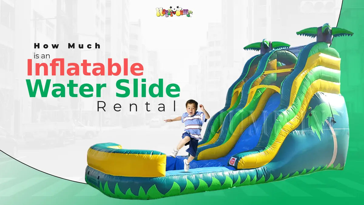 How Much Is an Inflatable Water Slide Renta - Happy Jump