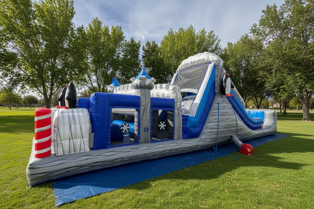 [Backyard Emperor Penguin] | Inflatable Obstacle Courses | Wet N Dry ...