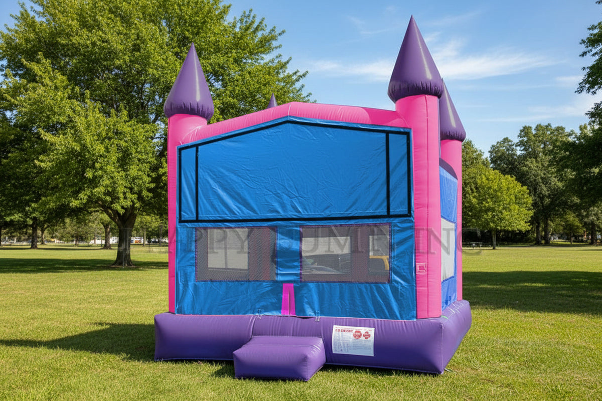 Castle Module Pink Bounce House | Commercial Inflatable Bounce House