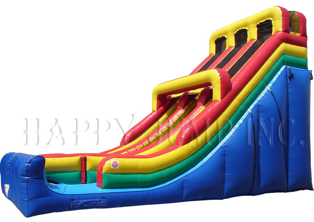 24 Foot Double Lane Inflatable Slide - Happy Jump - Happy Jump